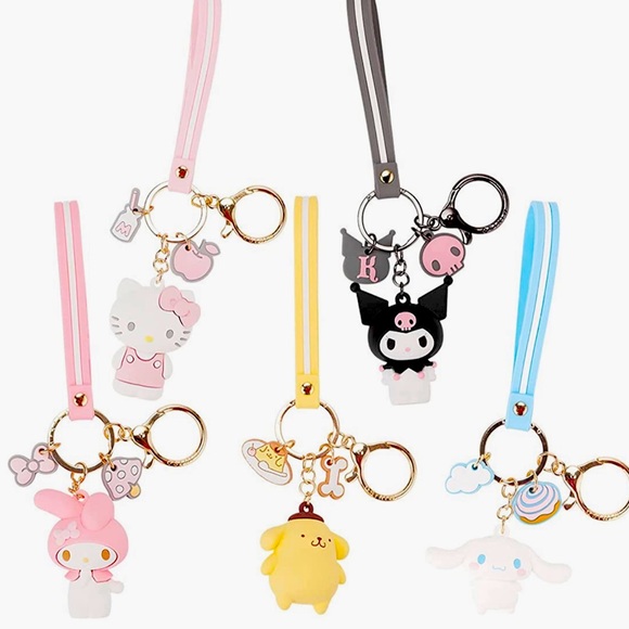 Sanrio | Accessories | New Key Chain Anime Characters Five Different ...